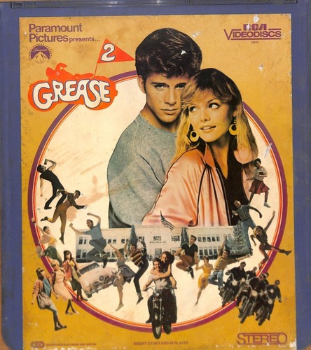 Grease 2 (1982) Vintage CED RCA SelectaVision Videodisc TESTED WORKING ...