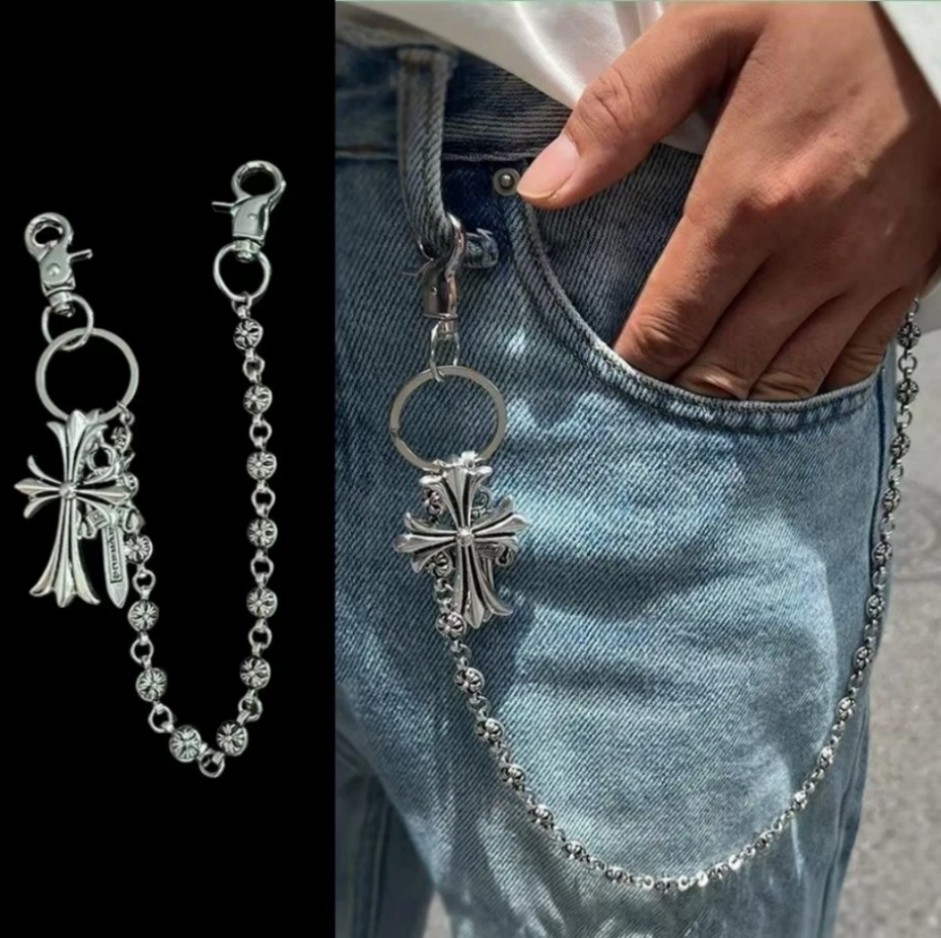 Cross Pants Wallet Chain Biker Trucker Keychain Jean Key Chain for Men ...