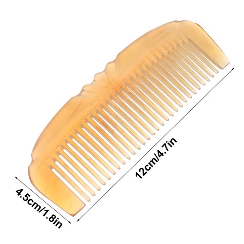 Antistatic Vintage Comb Men and Women Sheep Horn Comb for Hair Combing ...