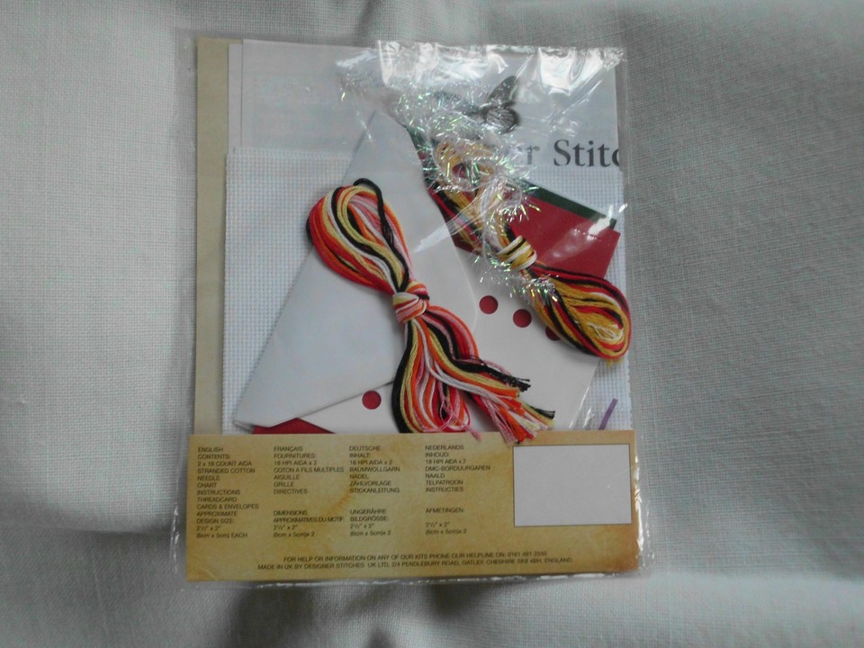WINNIE POOH CROSS STITCH KIT DEBBIE MINTON CHRISTMAS CARDS DUO PAIR | eBay