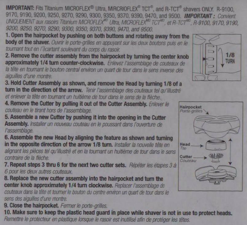 Remington SP-18 MicroFlex TCT GENUINE Replacement Heads & Cutters FAST ...