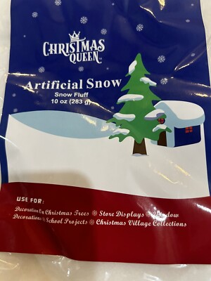 Christmas Queen Artificial Snow Snow Fluff 10oz (283g) Christmas ...