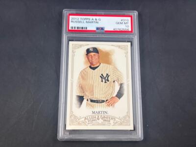 2012 TOPPS ALLEN AND GINTER BASEBALL RUSSELL MARTIN GRADED PSA 10 GEM ...