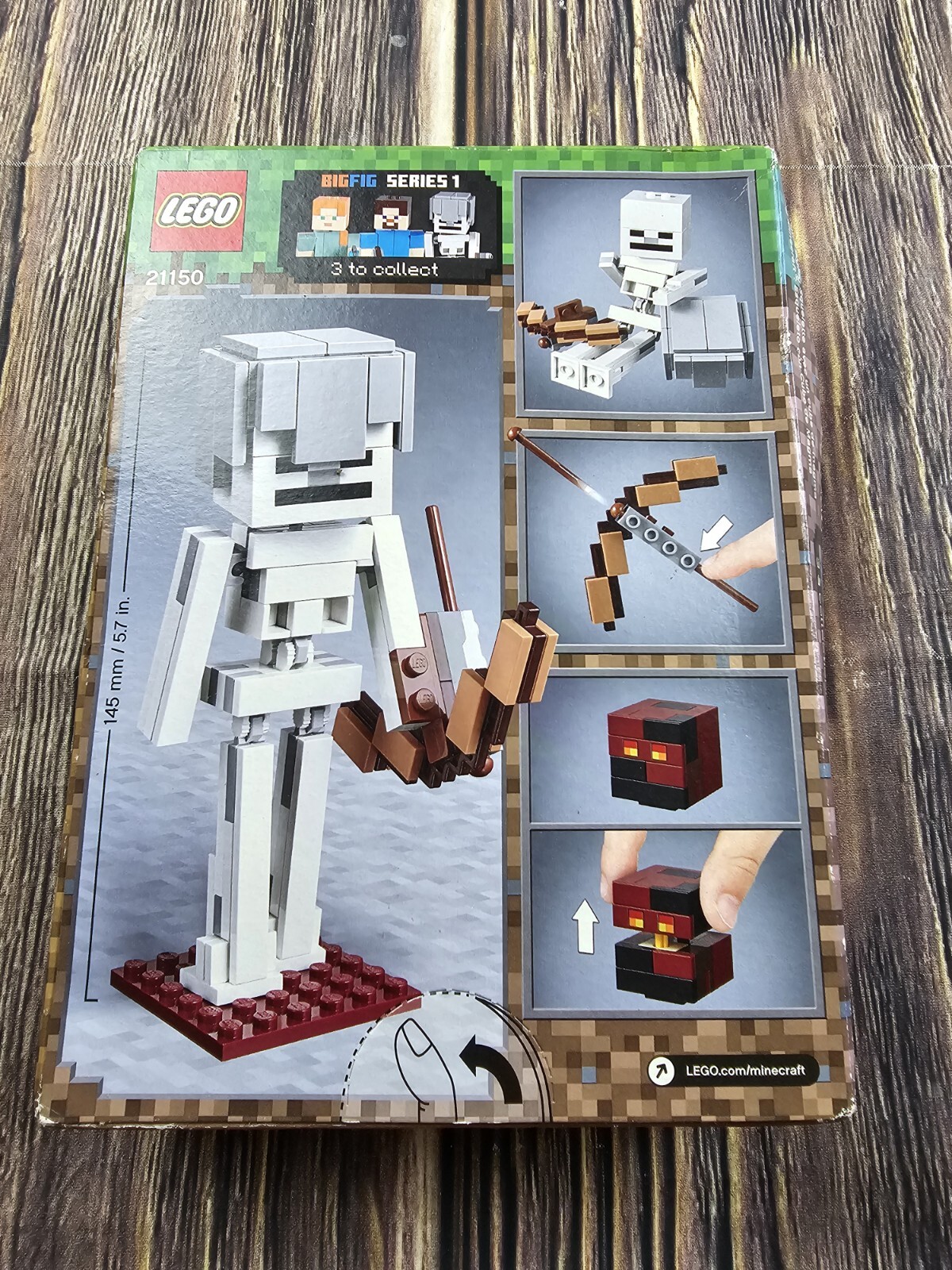 LEGO Minecraft: Minecraft Skeleton BigFig with Magma Cube (21150) for ...