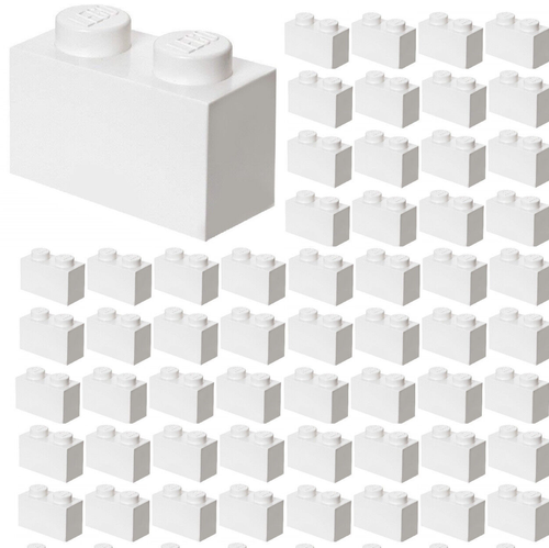☀️Lego x50 WHITE 1x2 Bricks building blocks Part Pieces Bulk Lot Legos ...