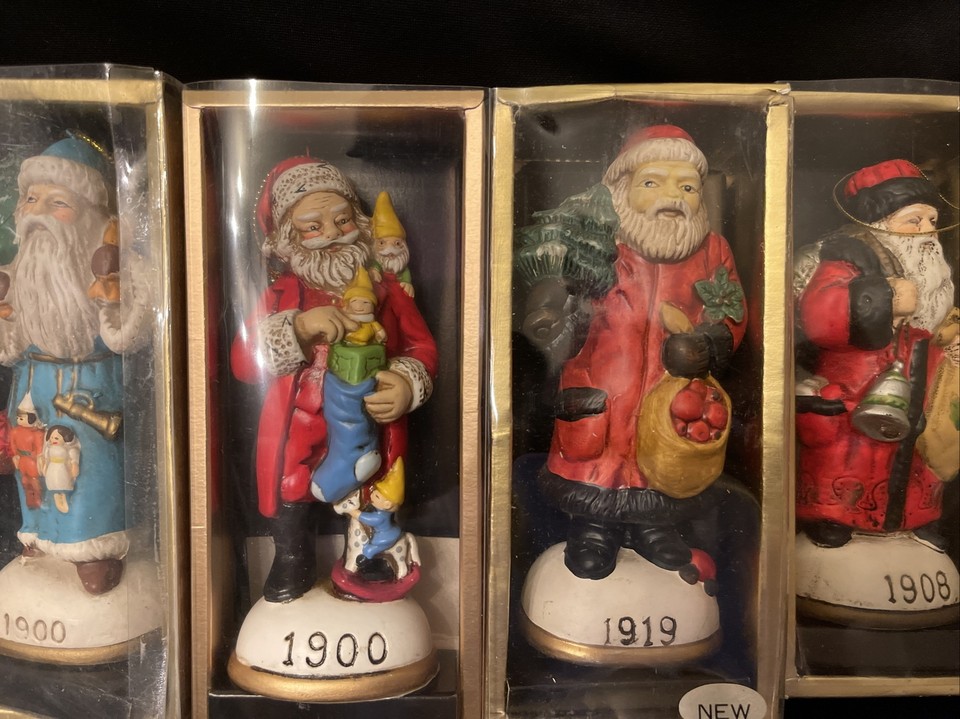 Lot Of 5 Vintage Memories Of Santa Christmas Ornaments Reproductions ...
