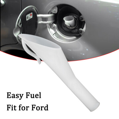 For Ford Easy FuelTank Filler Supply Funnel Tube Gas Can Adaptor White ...