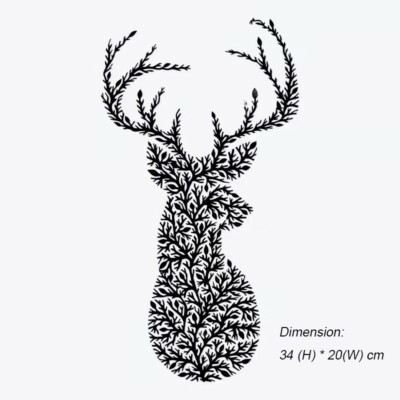 Paper-Cut Wall Art Elk Hanging Picture Home Room Decor Gift Exquisite ...
