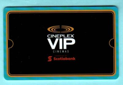 CINEPLEX ( Canada ) VIP Ticket 2014 Gift Card ( $0 ) | eBay