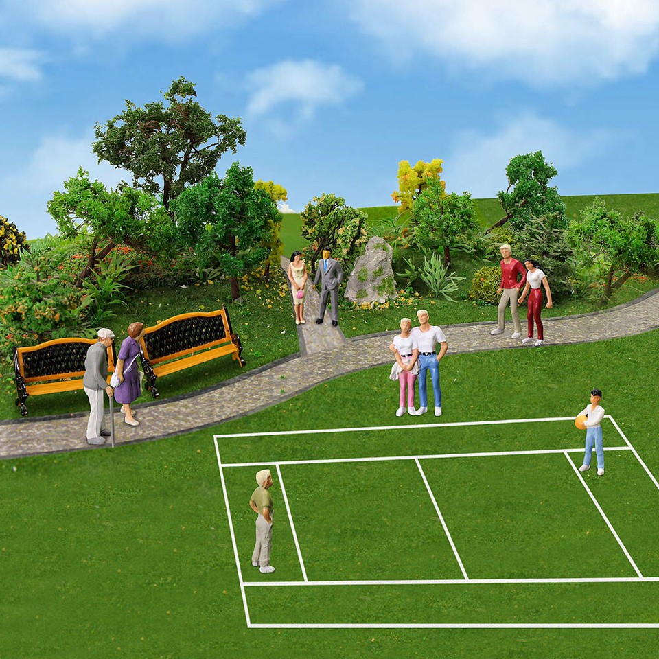 60pcs Model Trains O Scale Painted Figures 1:43 Scale Standing People ...