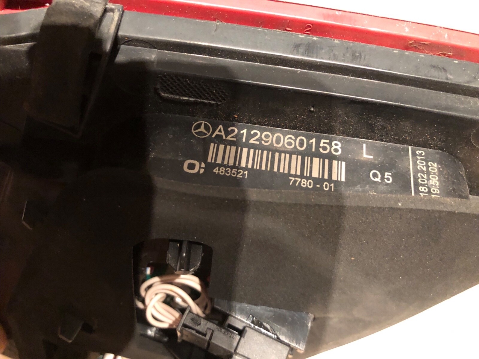 Original Rückleuchte Mercedes W212 Limo Rücklicht LED Links innen A ...