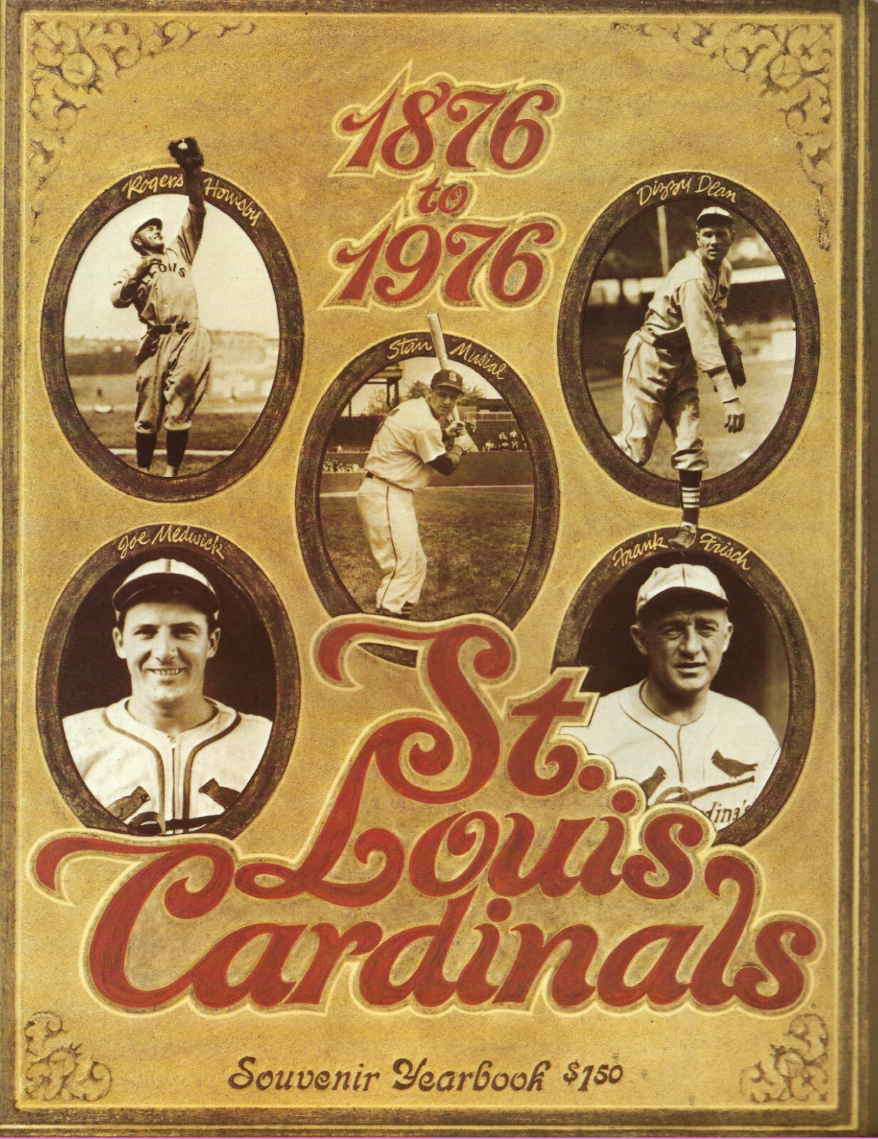 1976 St. Louis Cardinals baseball yearbook magazine Ted Simmons Lou ...