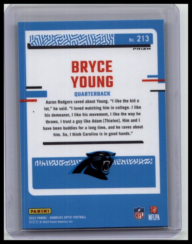 2023 Donruss Optic #213 Bryce Young Aqua | eBay