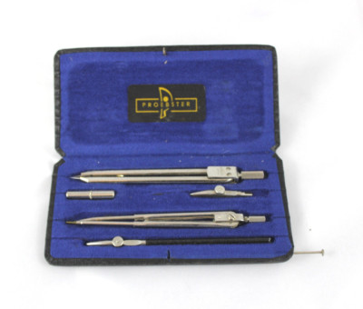 Small Vintage German Made Proebster Drafting Set w/Case Engineer Gift ...