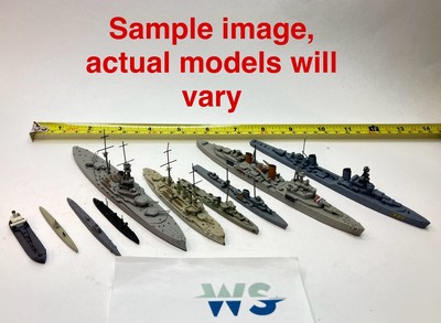 Waterline Ships Models Starter Set Fleet 1/1250 1/1200 Metal Models WW1 ...
