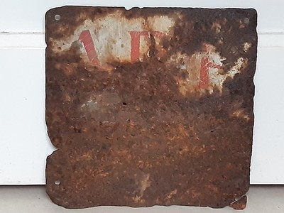 ENAMEL SIGN ARP WORLD WAR TWO BOMB SITE RELIC AIR RAID PRECAUTION WW11 ...