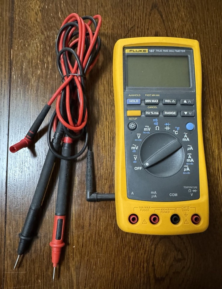 Fluke 187 True RMS Multimeter TESTED AND WORKING | eBay
