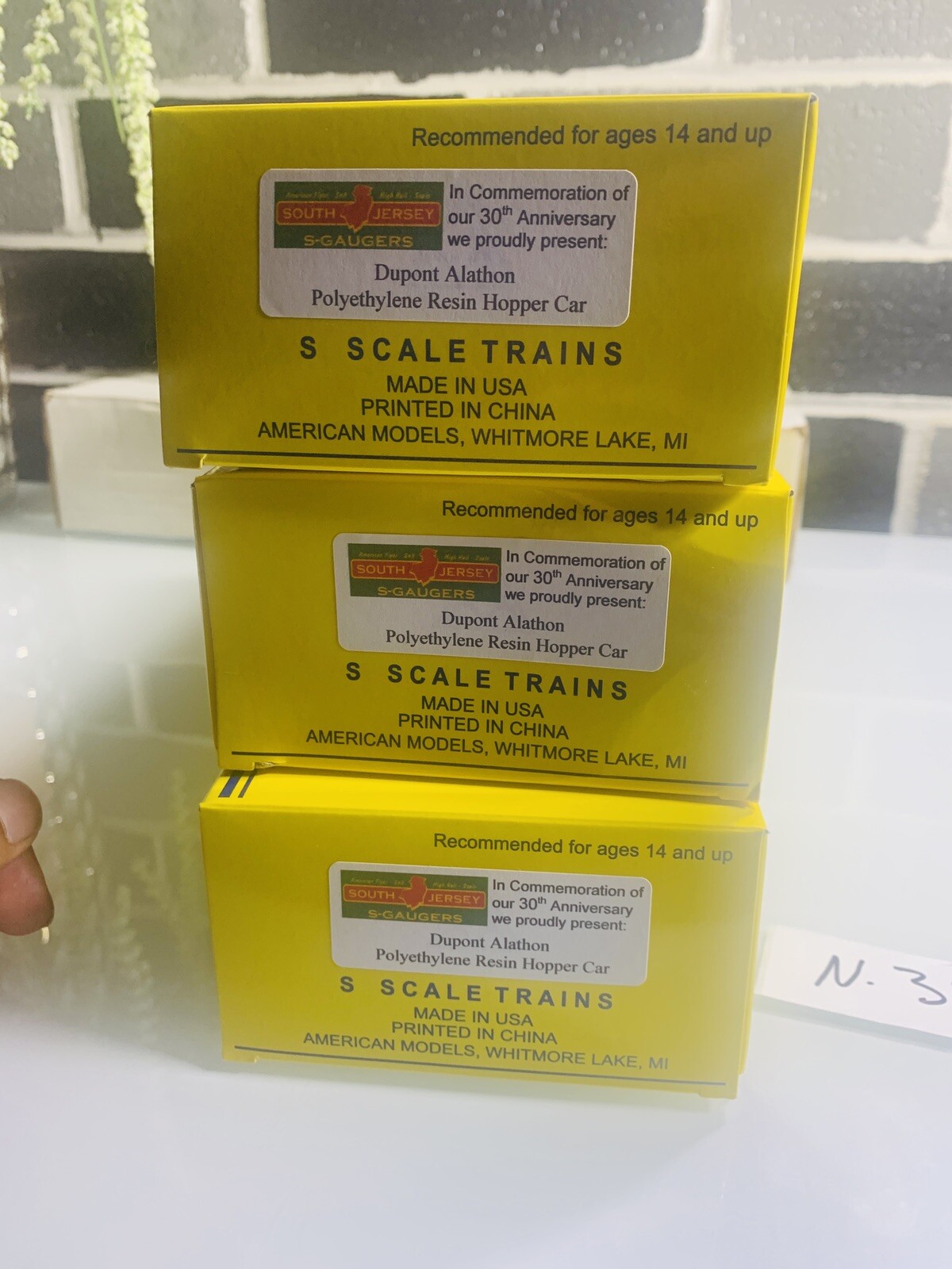 American Models Trains S Gauge Dupont Alathon 30th Anniversary set of 3 ...