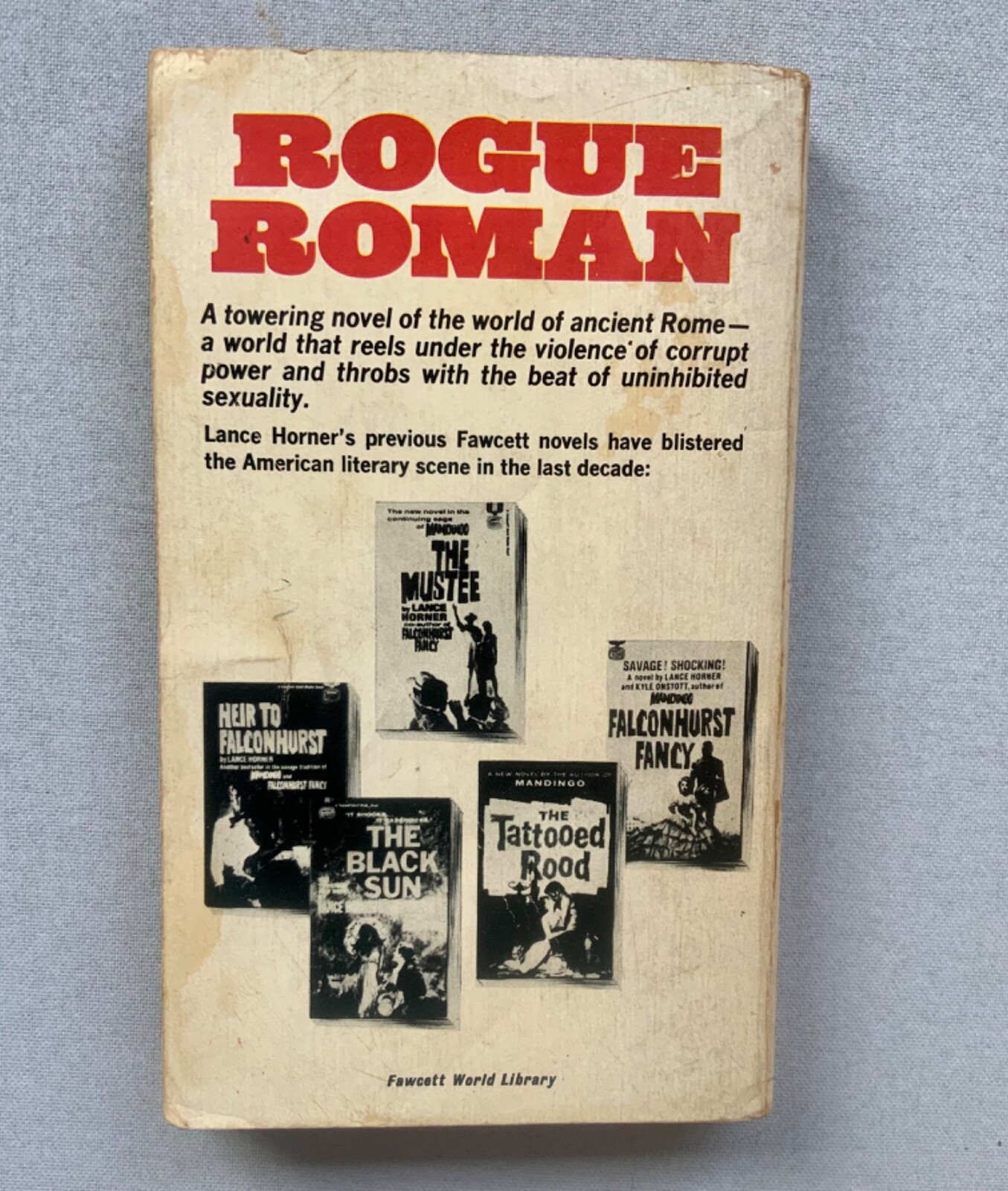 VINTAGE 1965 FIRST EDITION LANCE HORNER ROGUE ROMAN PAPERBACK BOOK | eBay