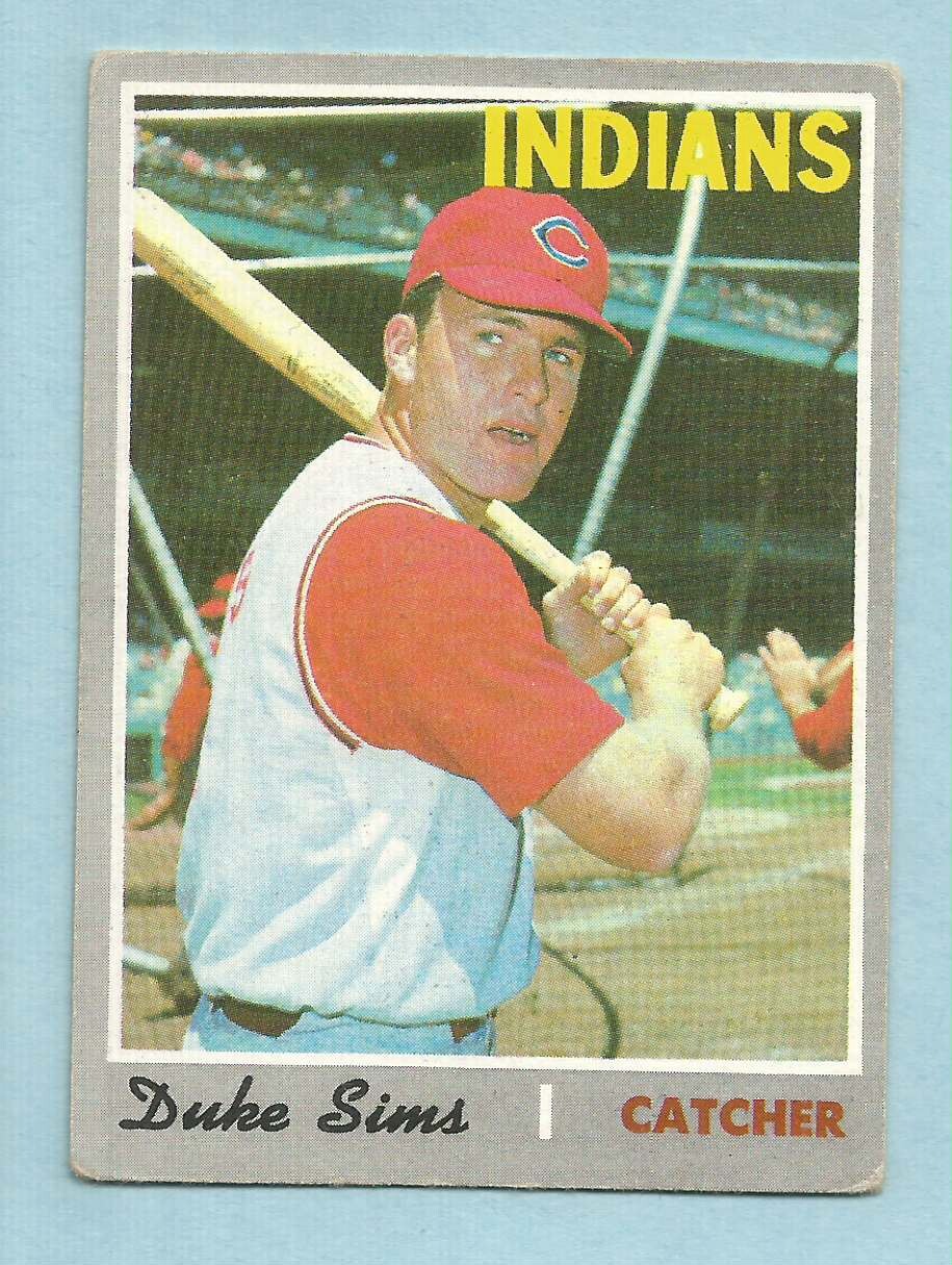 1970 Topps Baseball Duke Sims #275 Cleveland Indians VG-EX | eBay