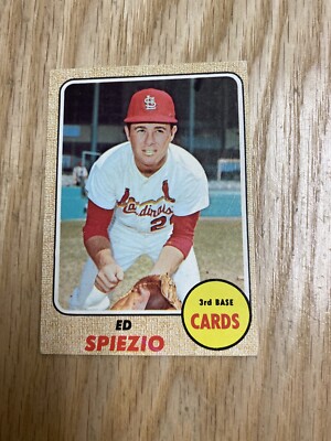 1968 Topps Baseball Ed Spiezio St. Louis Cardinals Card #349 | eBay