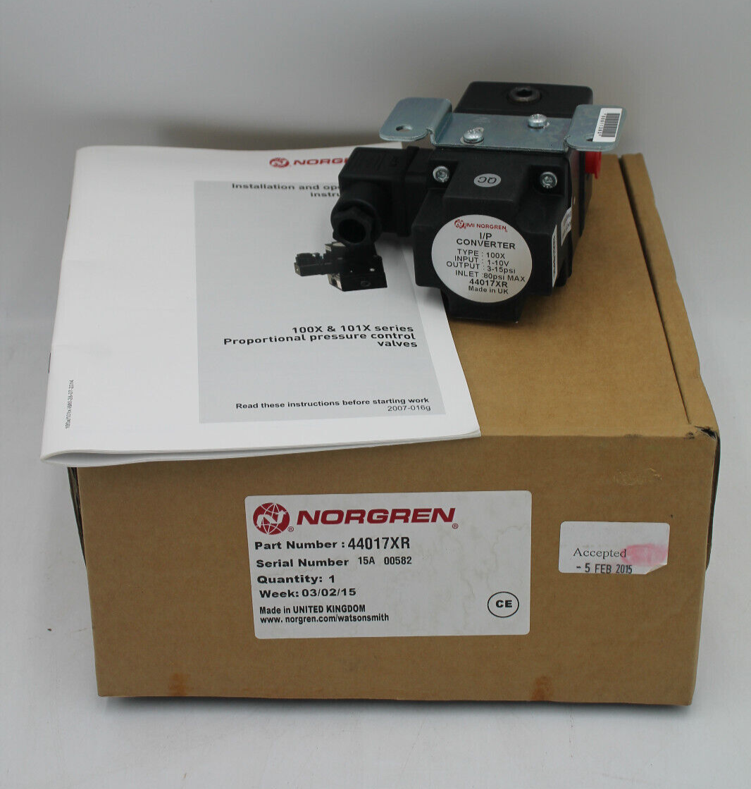 IMI Norgren 100X Proportional Pressure Control Valve I/P Converter ...