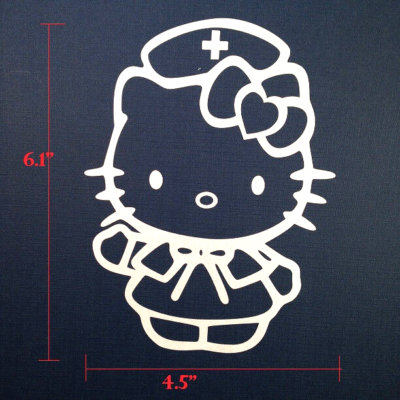 Nurse Hello Kitty Decal