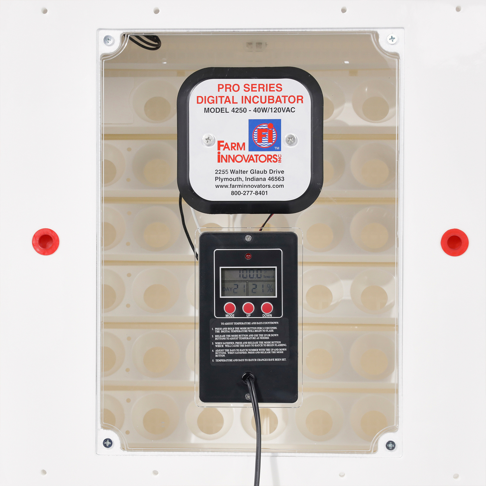 Farm Innovators 4250 Digital Circulated Air Incubator, w/Auto Egg ...