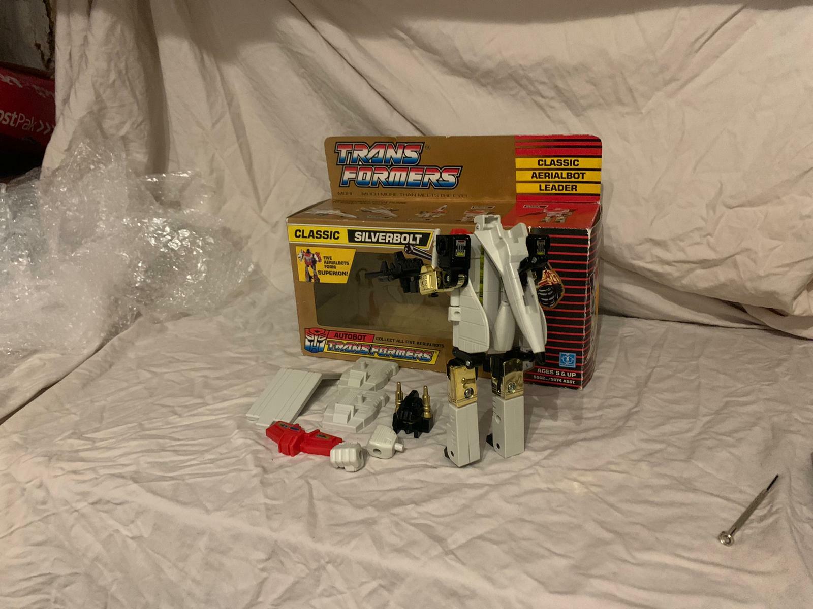 TRANSFORMERS G1 AERIALBOT LEADER SILVERBOLT CLASSIC BOXED COMPLETE | eBay