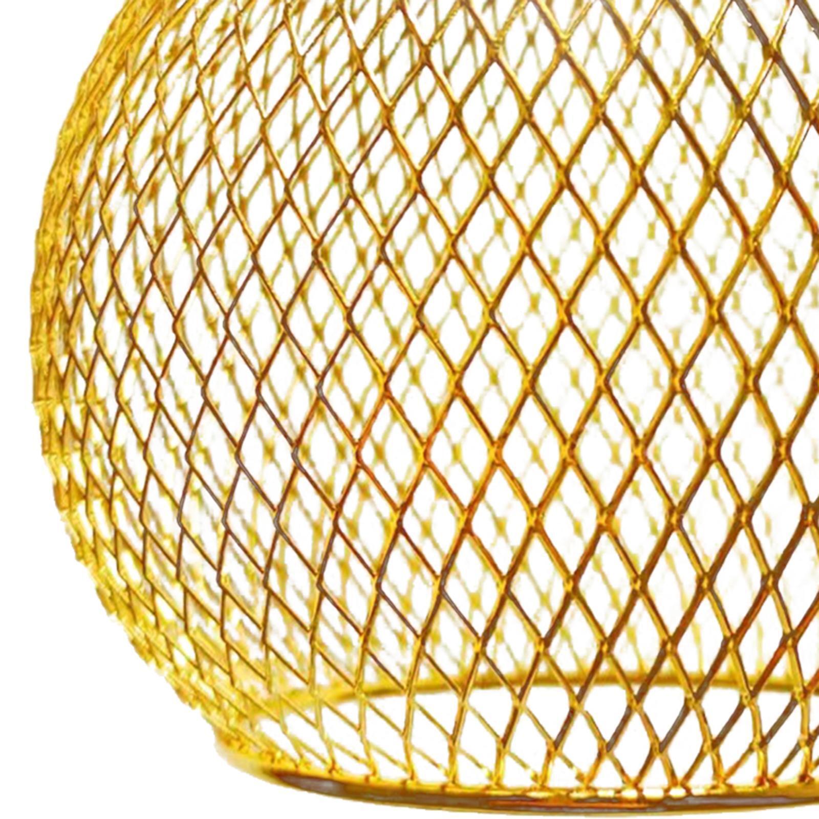Metal Mesh Pendant Lamp Shade Hollow, Iron Wire Lampshade Pendant,Light ...