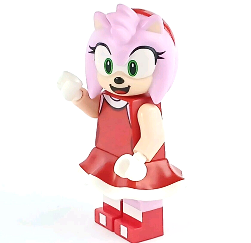 LEGO Sonic The Hedgehog AMY ROSE Minifigure in Red Dress | eBay