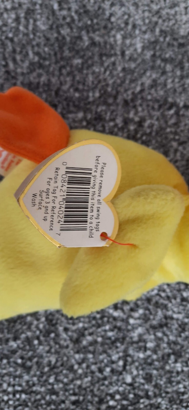 TY BEANIE BABY QUACKERS YELLOW EASTER DUCK 14TH APRIL 1994 | eBay