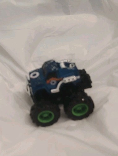 New Ray Friction Powered Push N Go Mini Monster Truck Blue Nightmare ...