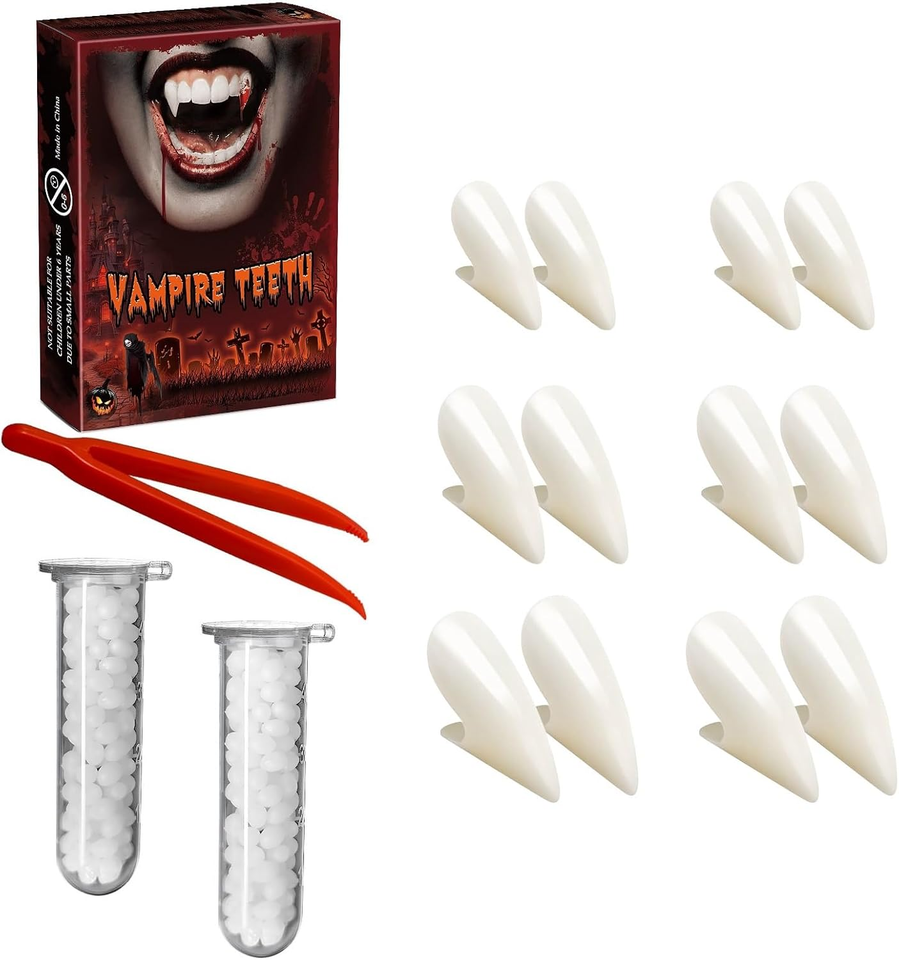 Vampire Teeth Fangs Halloween for Women - Vampire Fang for Kids Men Adults, Were | eBay