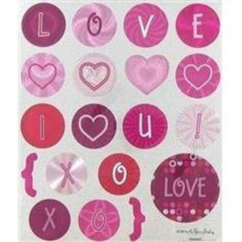2 Sheets - Love Circle Stickers | eBay