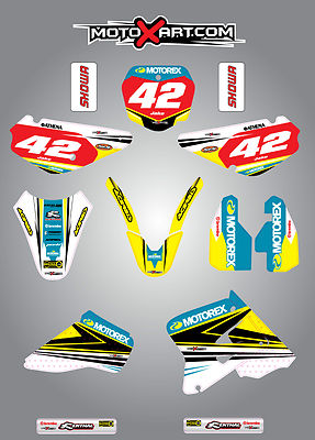 Suzuki RM 85 2000 - 2015 Custom Graphics Kit STRIKE Style Sticker Kit ...