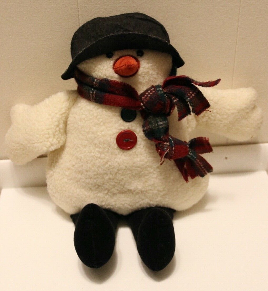 Woof & Poof Snowman Plush Stuffed Animal Christmas Doll READ | eBay
