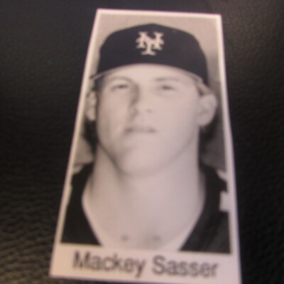 ORIGINAL - MACKEY SASSER - NEW YORK METS - SUPER GLOSS PRESS PHOTO - VG ...