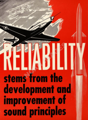 Reliability stems from development vintage poster 16x20 | eBay