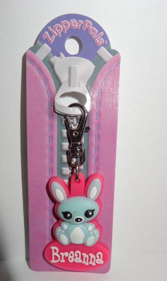 Zipper Pulls Kids Name Tag Zipper Pals ID Charm Backpack Bag Choose ...