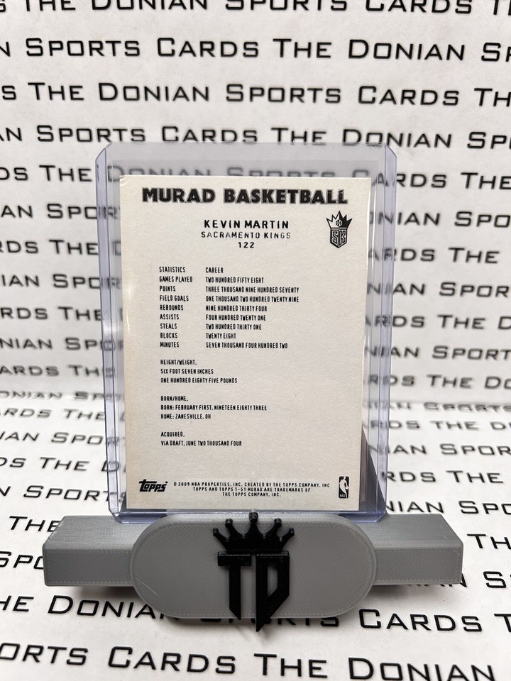 2008-09 Topps Murad Basketball #122 Kevin Martin Kings | eBay