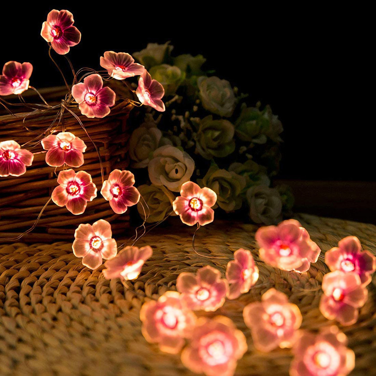 Fairy Light Decorative Long Service Time Cherry Blossom Flower Led ...