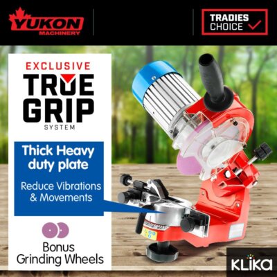 New ALLOY BENCH MOUNT ELECTRIC CHAINSAW SHARPENER CHAIN SAW GRINDER ...