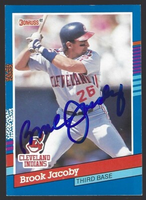 1991 Donruss Baseball #176 Brook Jacoby IP autograph signed card | eBay
