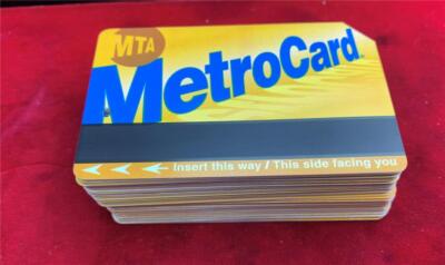 100 USED AND EXPIRED NYC METRO CARDS NO CASH VALUE EXPIRED MORE THAN 10 ...