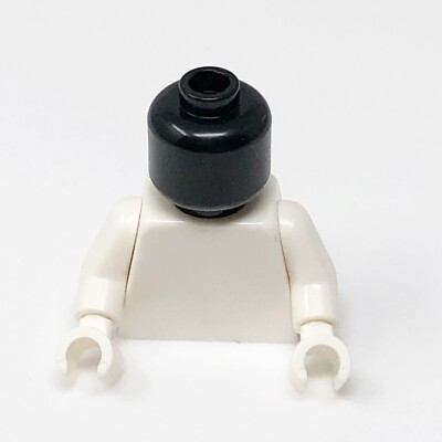3626c LEGO Parts Minifigure Head Plain Blank Recessed Stud BLACK (1) | eBay