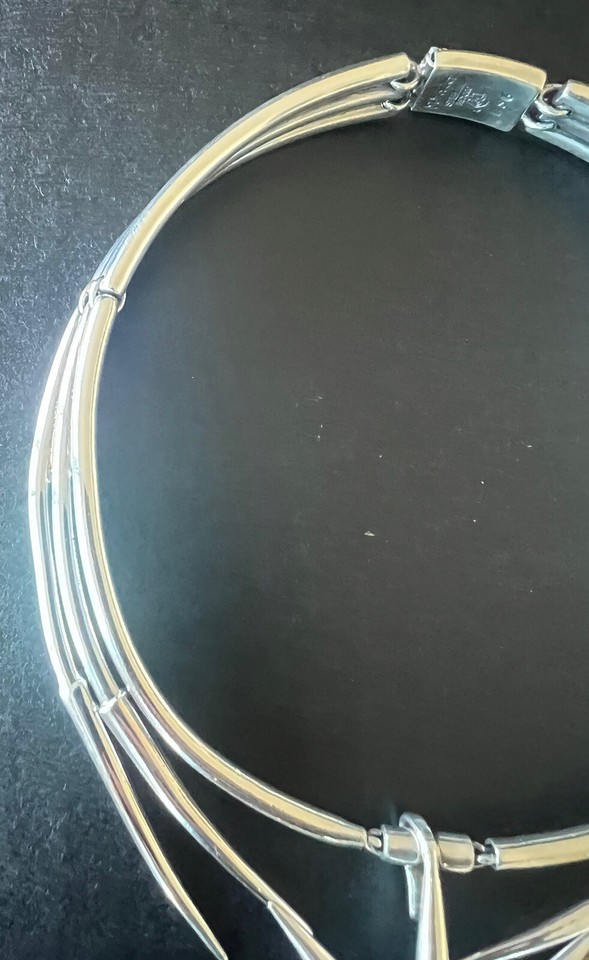 Salvador Teran Taxco Mexico Sterling Silver Minimalist Atomic Necklace ...