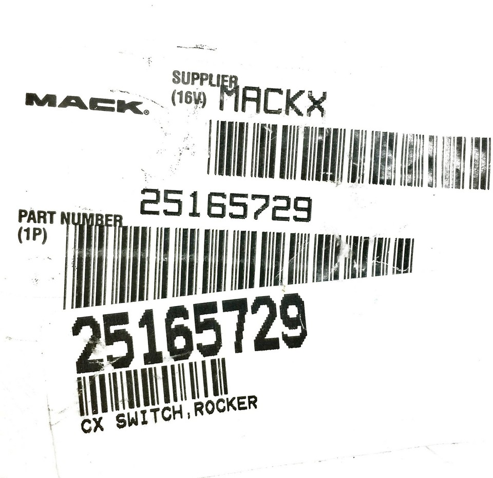 MACK CX Rocker Switch 25165729 NOS | eBay