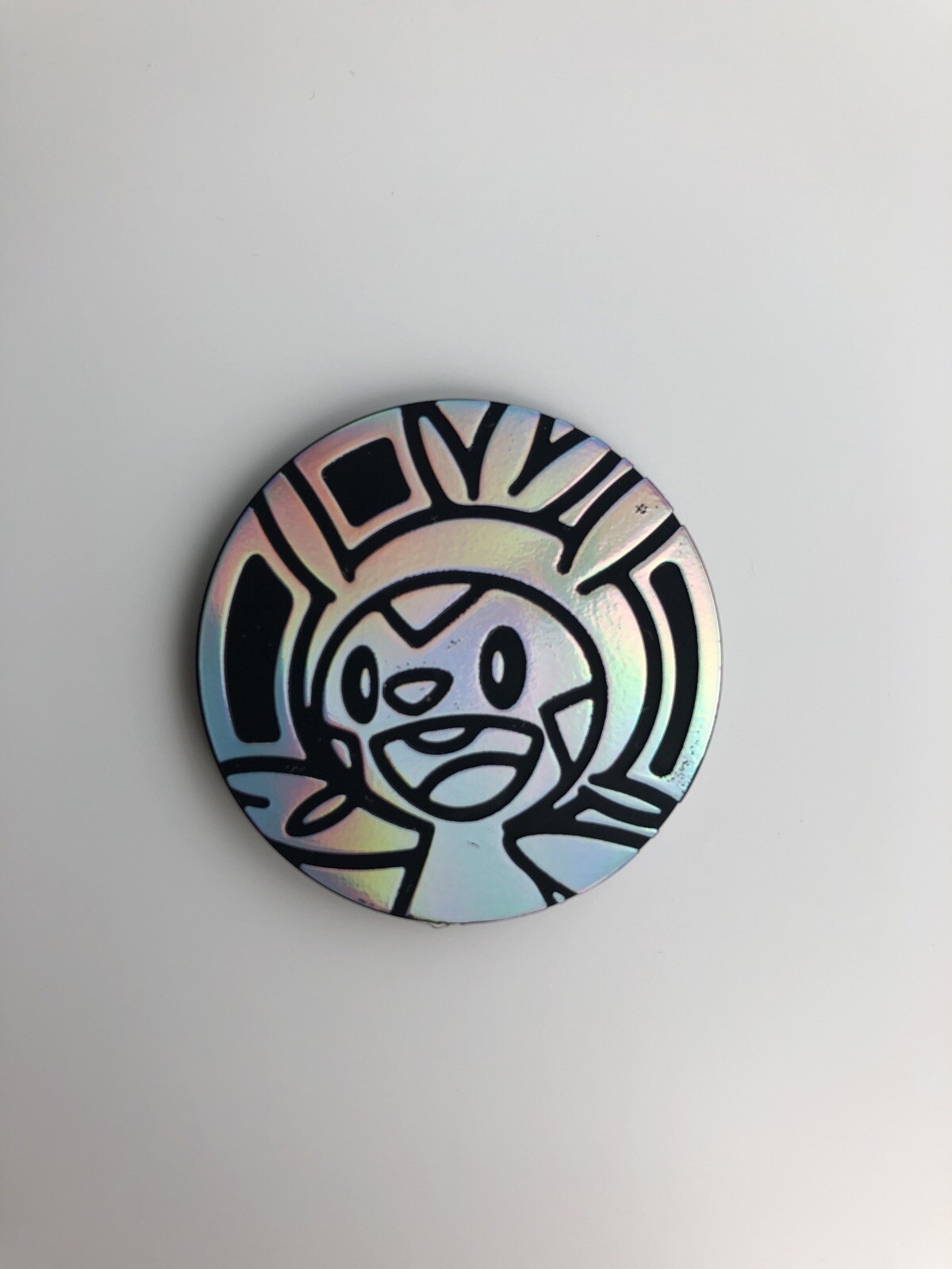 Pokemon Trading Card Game Silver Chespin Sheen Holo Coin - MINT, FAST ...