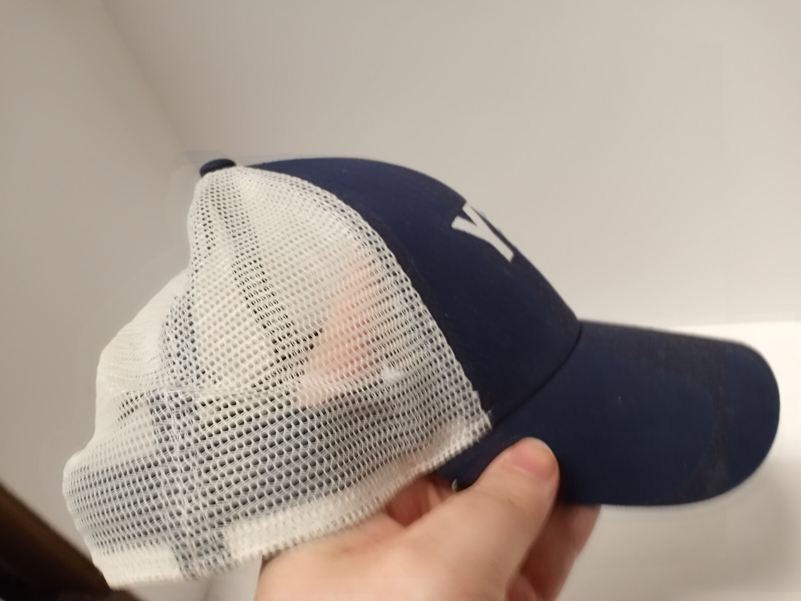 Yeti Coolers Trucker Cap Adult Logo Spell Out navy bl… - Gem